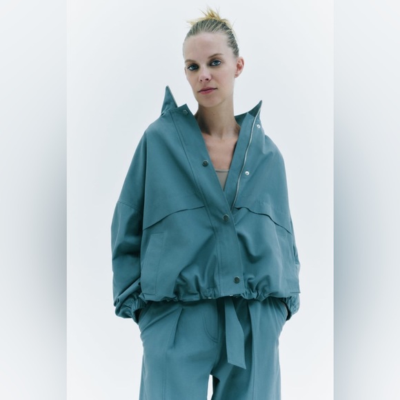 Zara | Jackets & Coats | Zara Technical Jacket With Hood | Poshmark